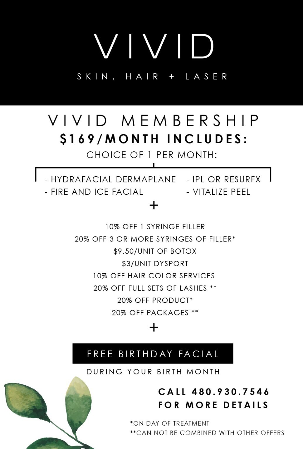 Vivid Med Spa Membership Membership Program